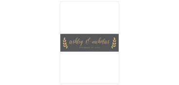 Blushing Leaves Foil Wedding Invitations by Basic Invite