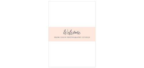 Painted Border Welcome Card by Basic Invite