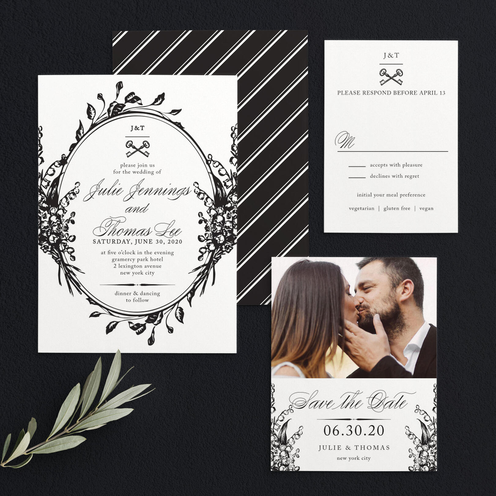 Antique Chic Wedding Invitations by Basic Invite
