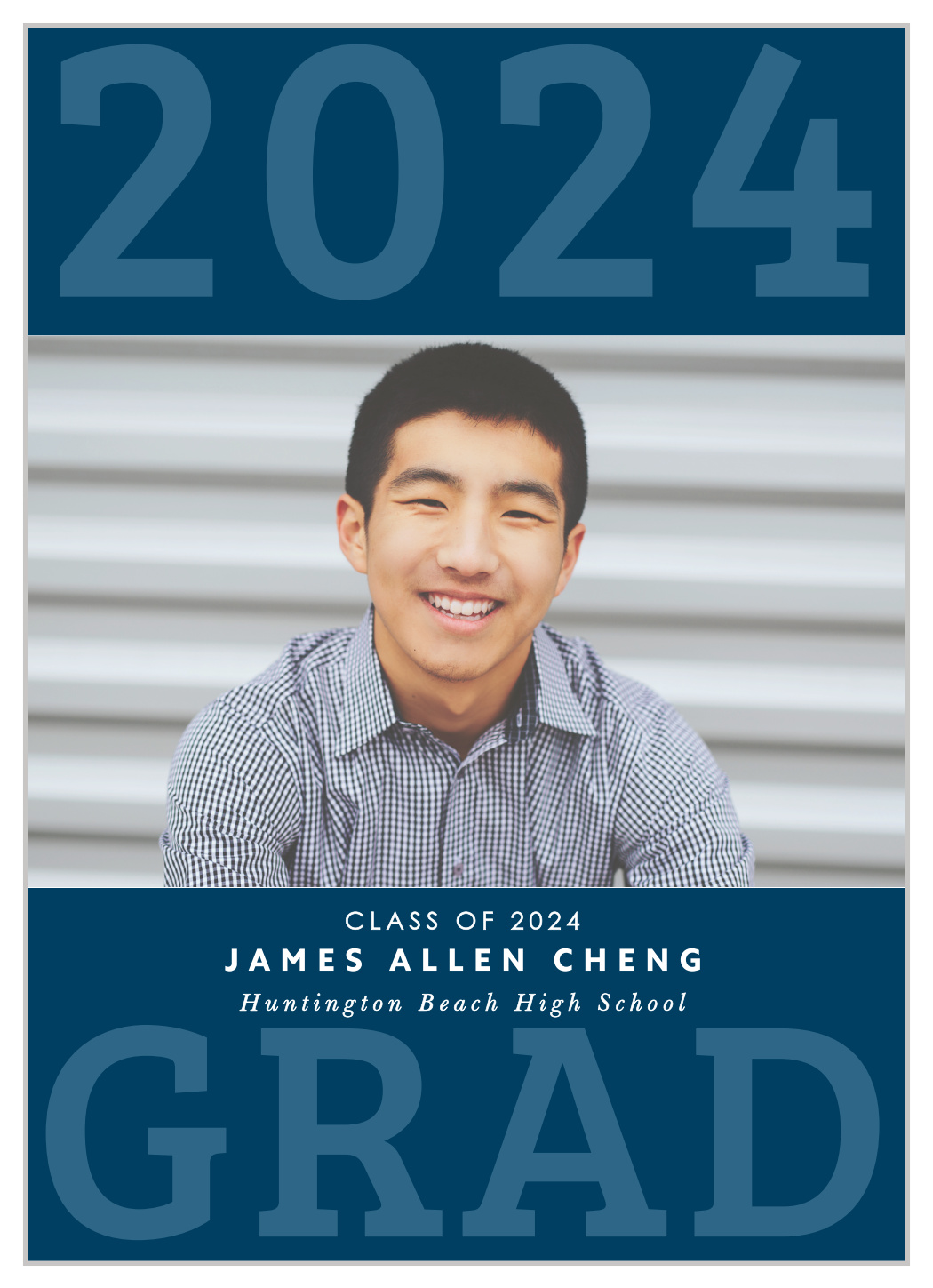 Big Year Graduation Announcements by BasicInvite.com
