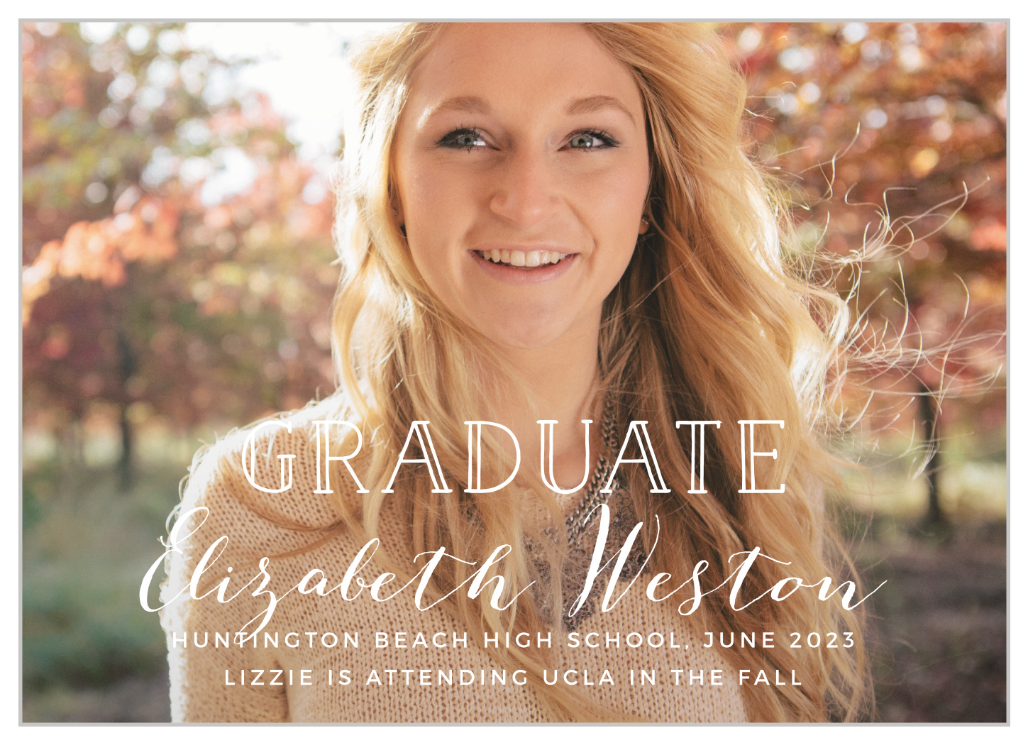 Overlay Script Graduation Announcements by BasicInvite.com