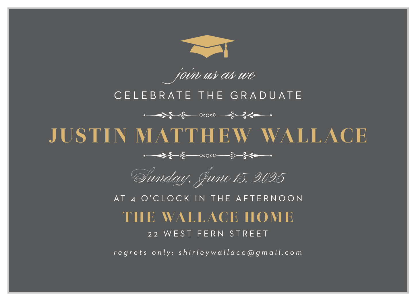 Formal Graduation Invitation Wording Graduation Invitation Card Design