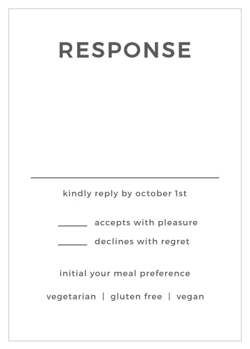 Live Simply Direction Cards by Basic Invite
