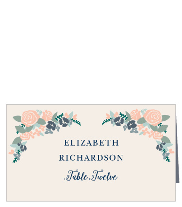 Illustrated Corner Wreath Response Cards by Basic Invite