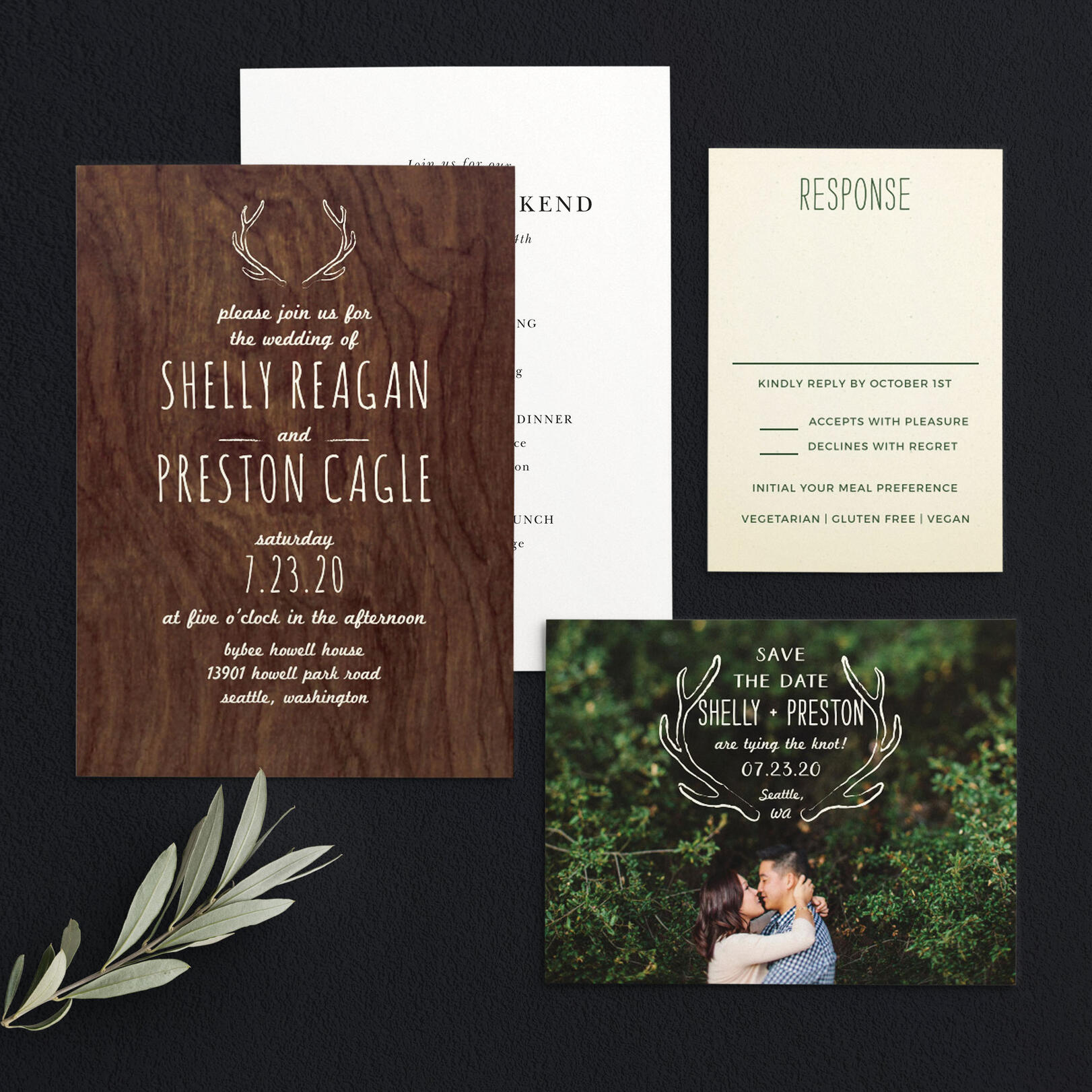 Back Country Wedding Invitations by Basic Invite