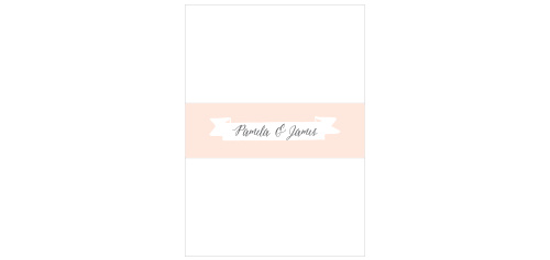 Floating Ribbon Wedding Programs by Basic Invite