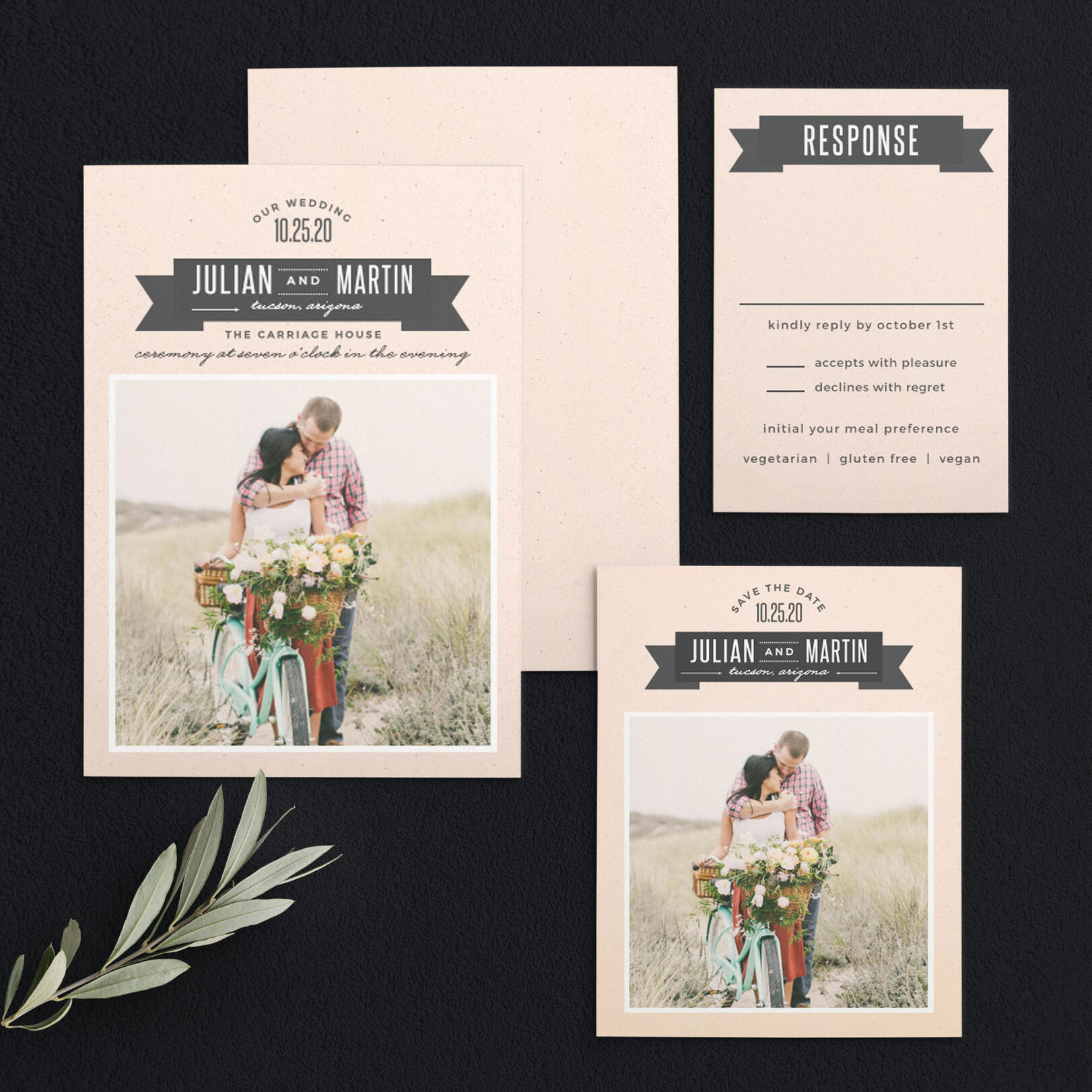 All Aboard Wedding Invitations by Basic Invite