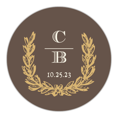 Charming Woods Foil Wedding Stickers by Basic Invite