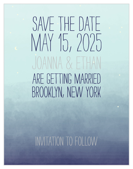 Pretty Lights Foil Save the Date Magnets by Basic Invite