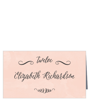 Watercolor Script Wedding Programs by Basic Invite