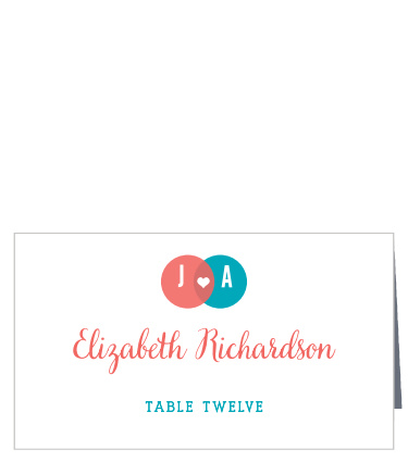 Modern Venn Wedding Programs by Basic Invite