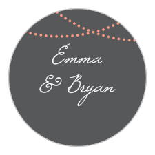 String Lights Seal & Send Wedding Invitations by Basic Invite