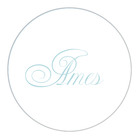 Flourish Charm Wedding Stickers by Basic Invite