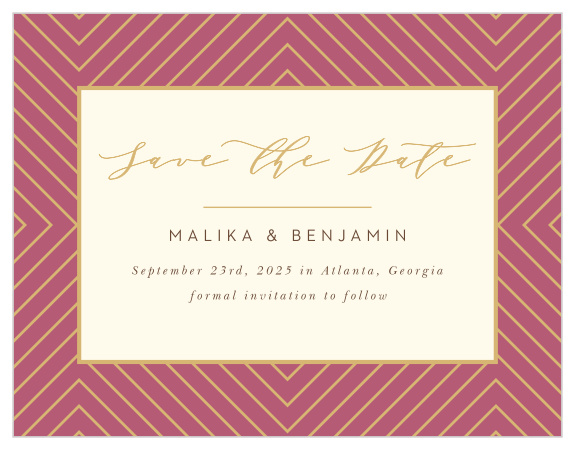 Geometric Perfection Save the Date Magnets by Basic Invite