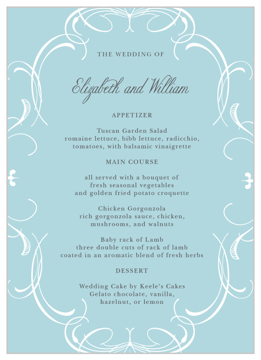 Flourish Charm Wedding Invitation