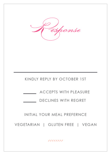 Modern Script Wedding Invitations by Basic Invite