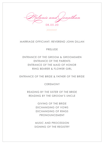Modern Script Wedding Invitations by Basic Invite