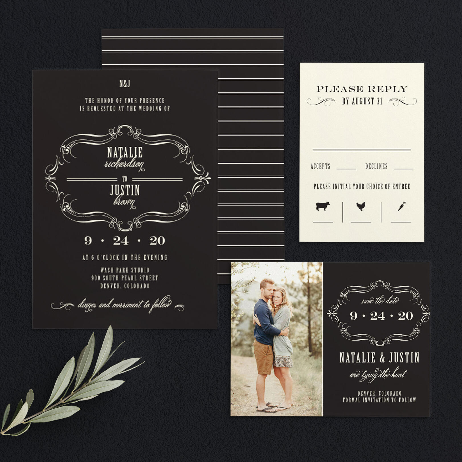 Ex Libris Wedding Invitations by Basic Invite