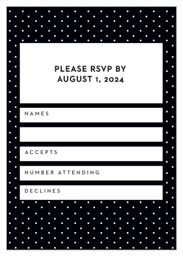 High Contrast Wedding Invitations by Basic Invite