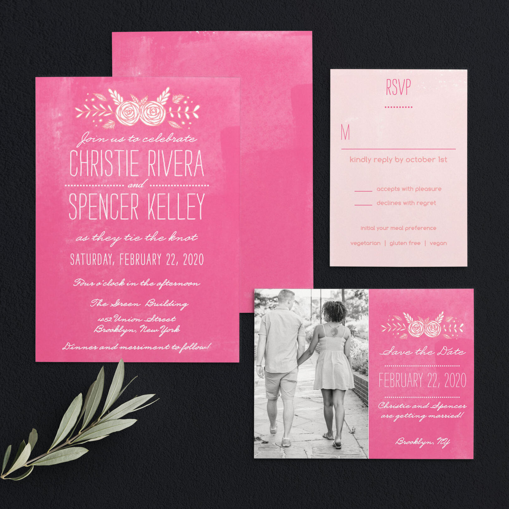 In Bloom Response Cards by Basic Invite