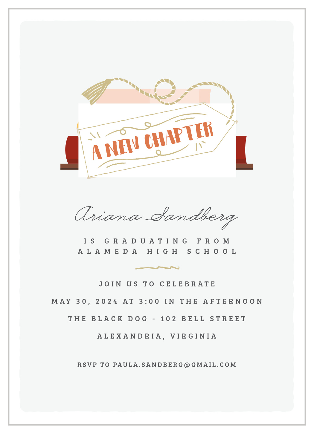 New Chapter Graduation Invitations by Basic Invite