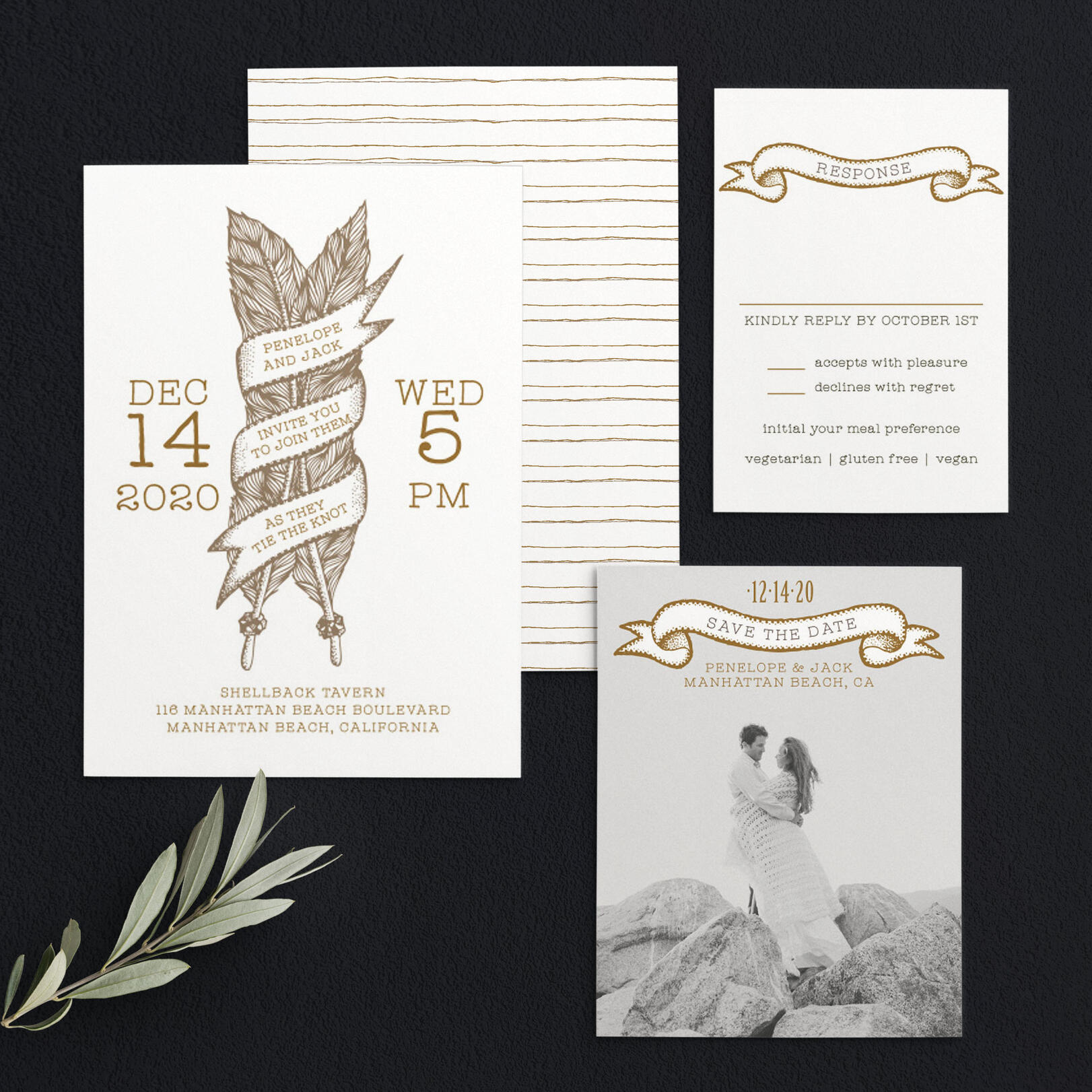 Fly Away Response Cards by Basic Invite