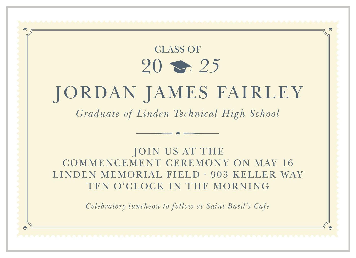 Graduation Craft Invitations