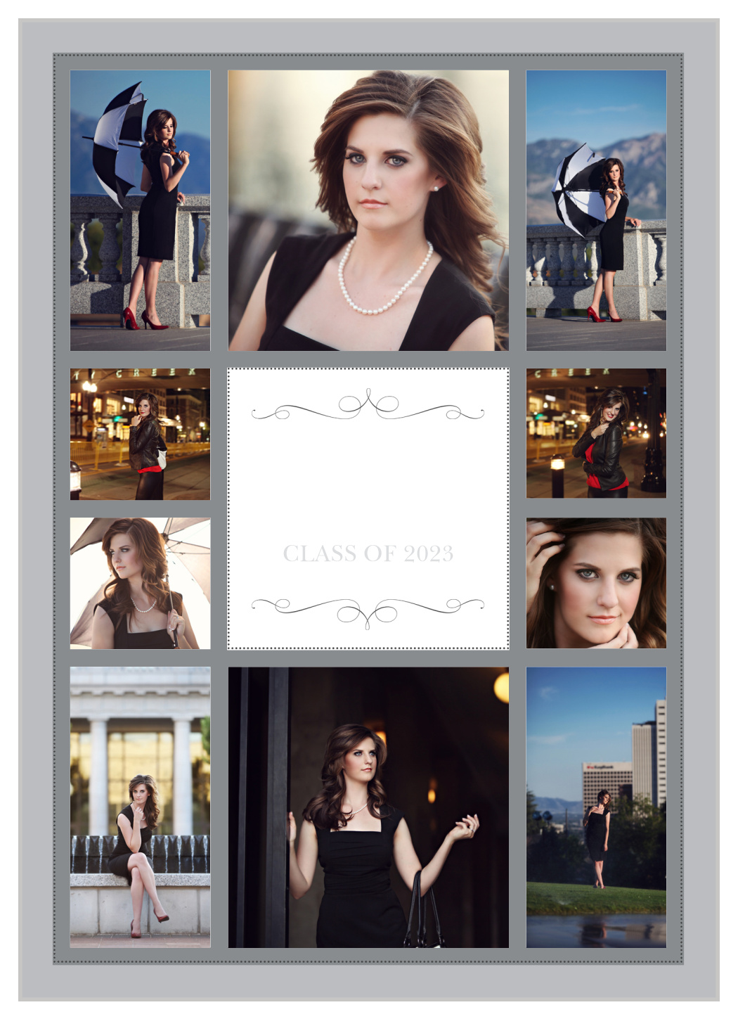 The Sophisticated Collage - Graduation Announcements by Basic Invite