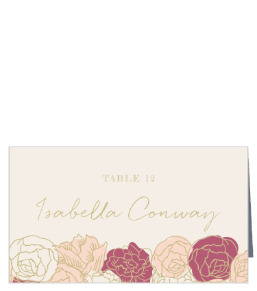 Elegant Blooms Wedding Programs by Basic Invite