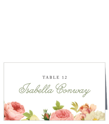 Alluring Florals Wedding Programs by Basic Invite