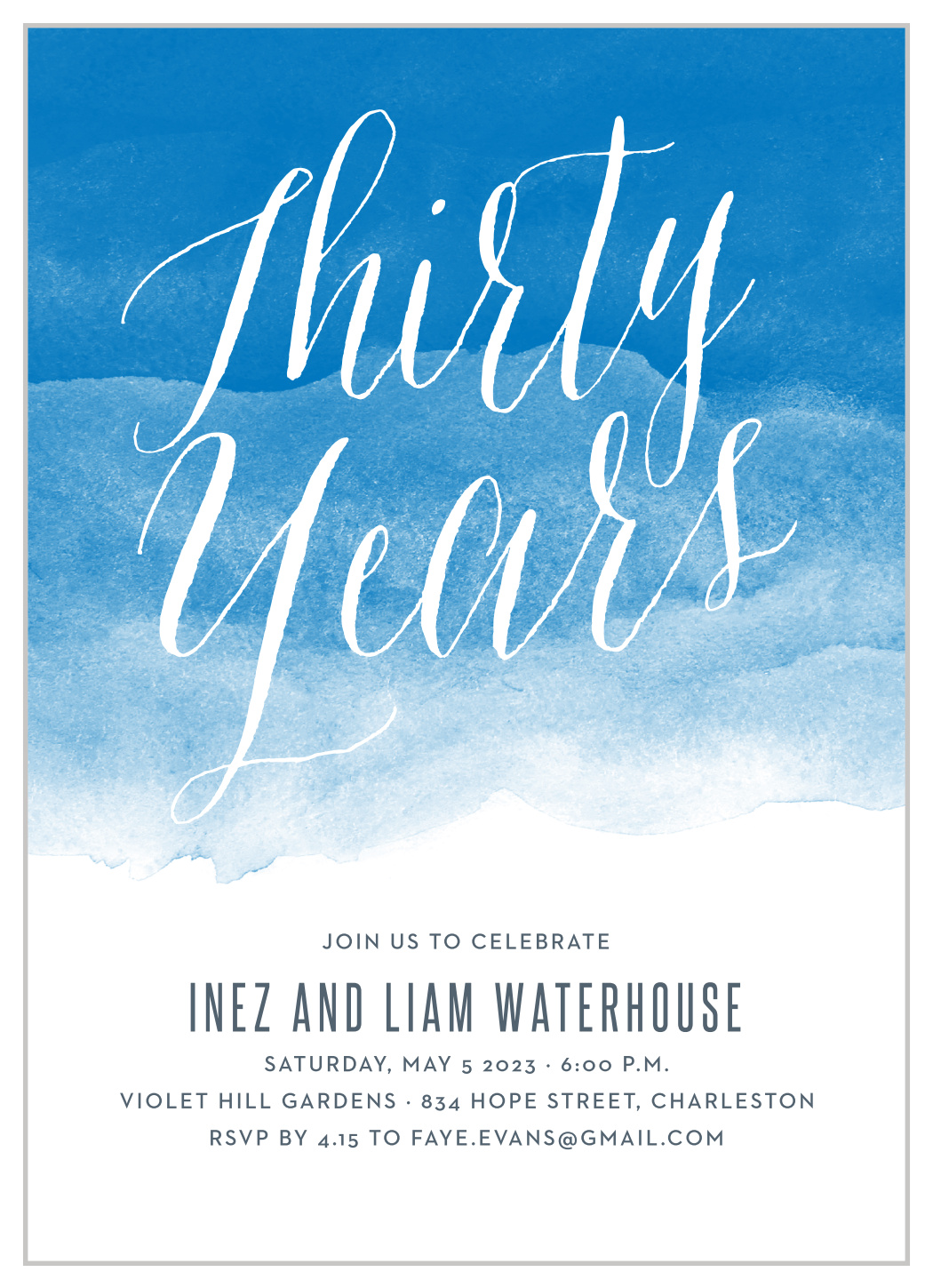 Painted Devotion Anniversary Invitations by Basic Invite