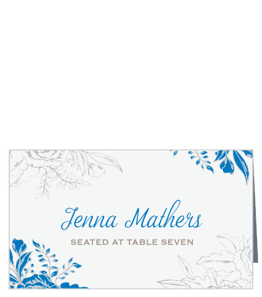 Peony Draped Seal & Send Wedding Invitations by Basic Invite