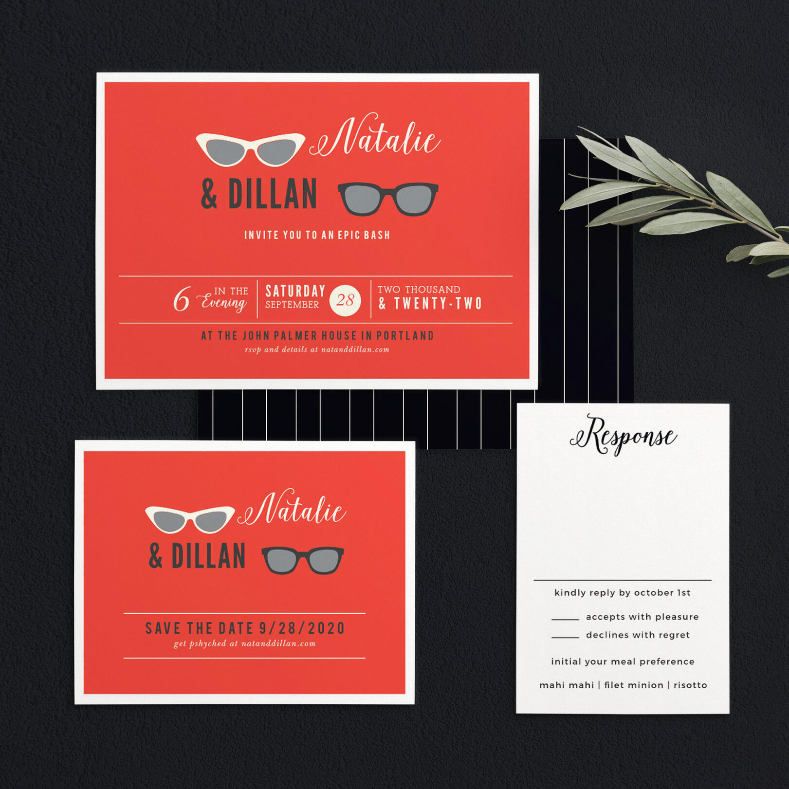 Beach Geek Save the Date Cards by Basic Invite