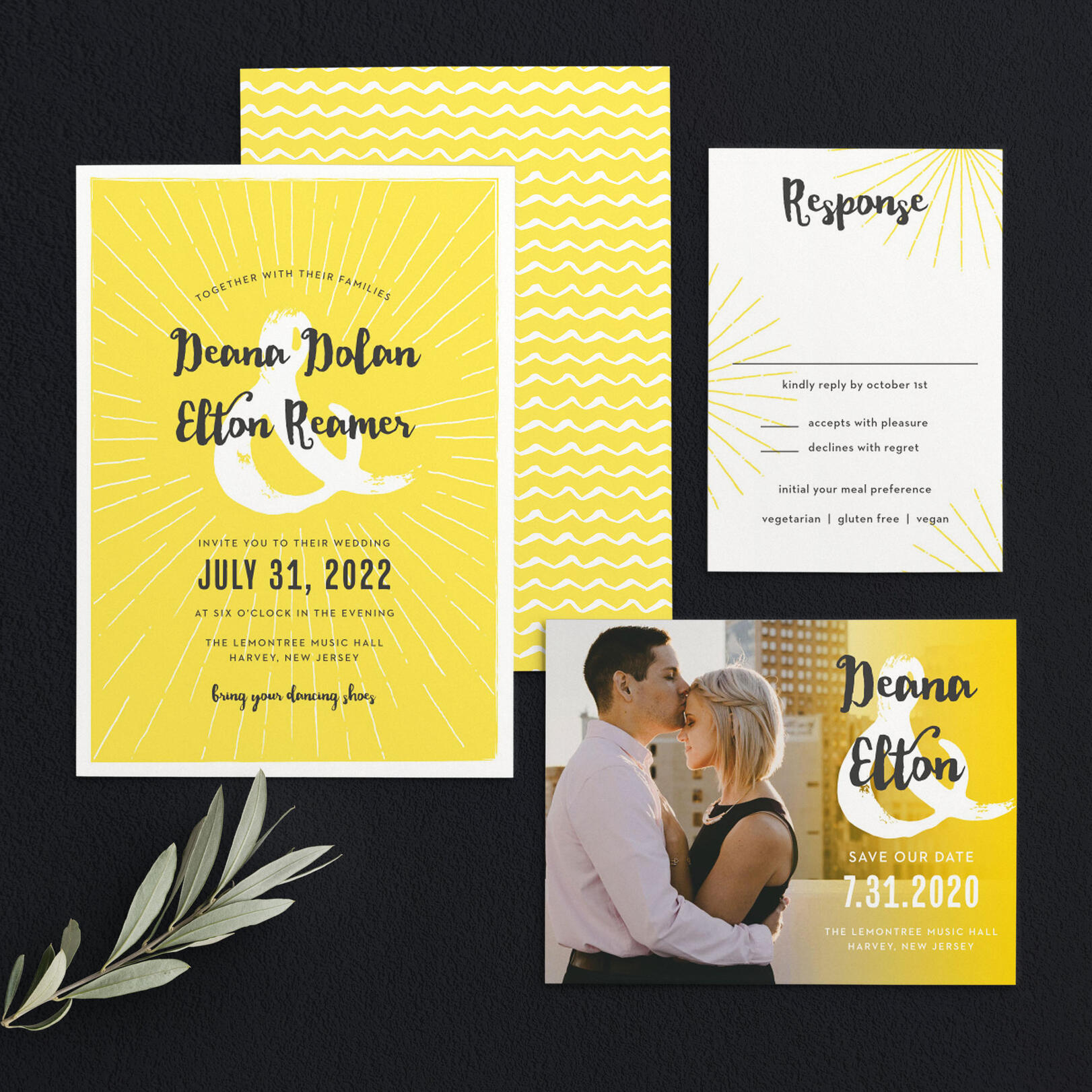Big Ampersand Wedding Invitations by Basic Invite