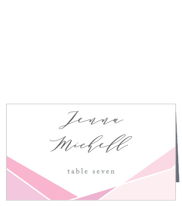 Playful Lines Wedding Menus by Basic Invite