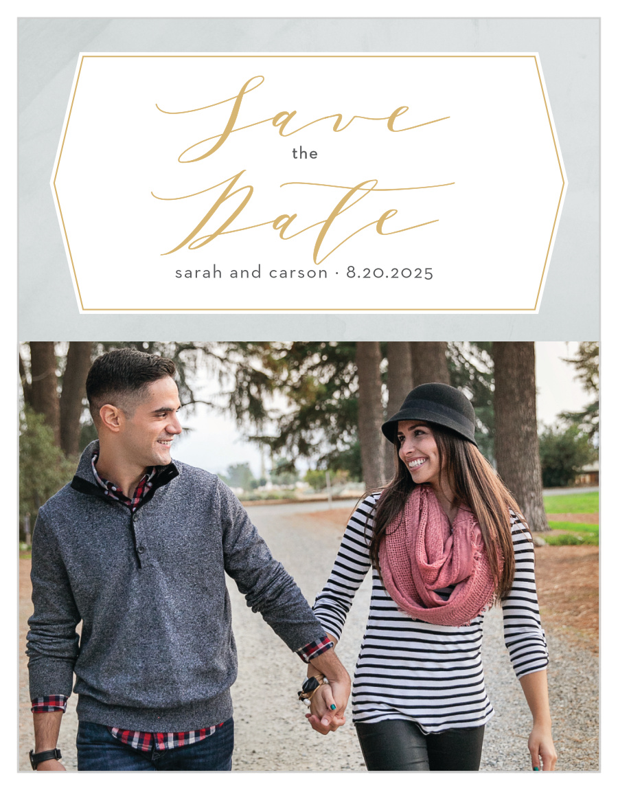 Blushing Love Save the Date Magnets by Basic Invite