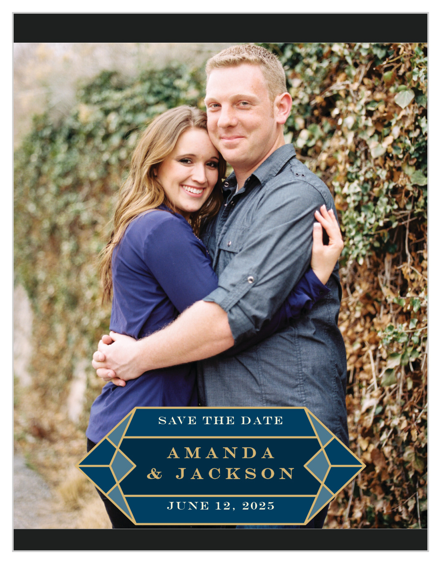 Gem Prism Save the Date Cards by Basic Invite