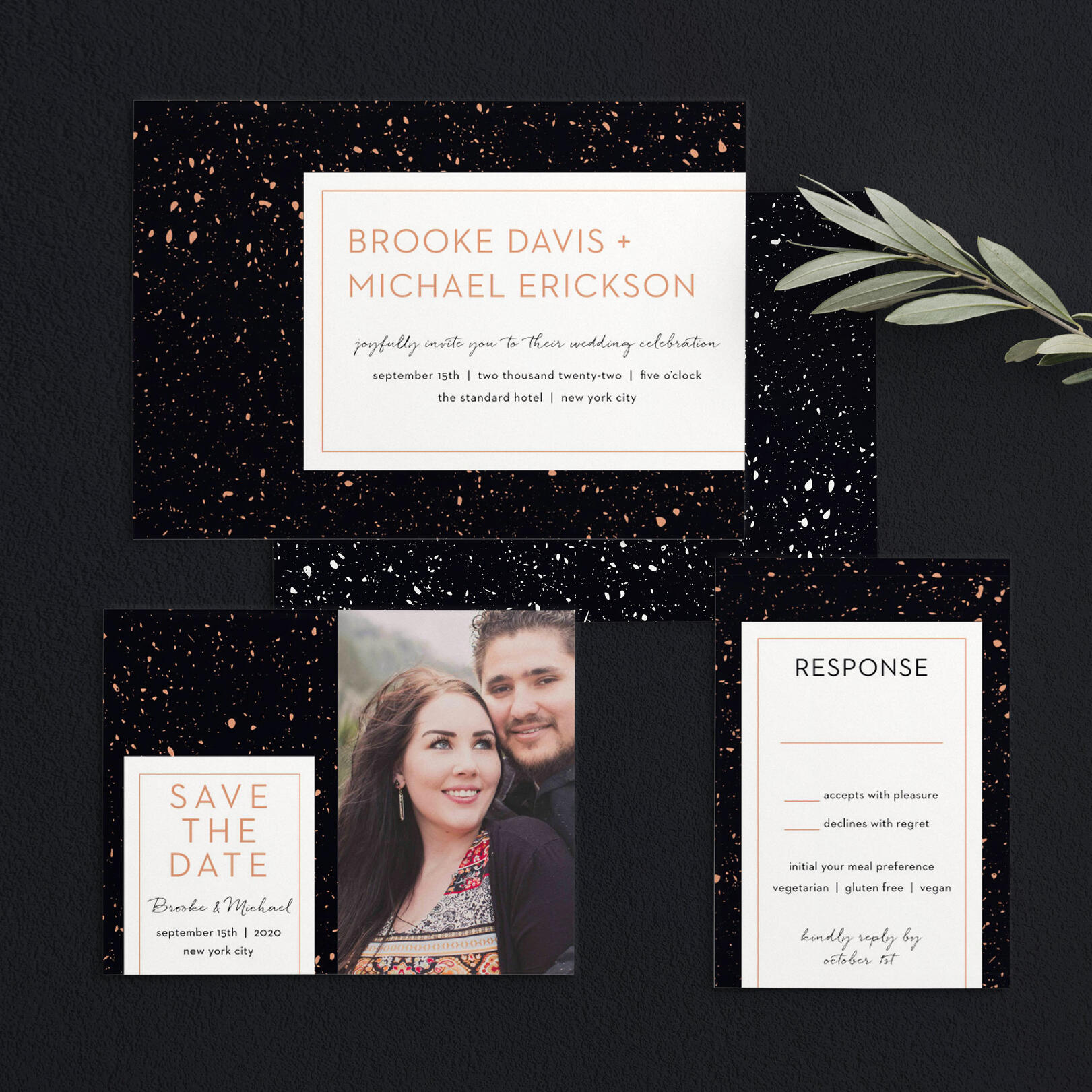 Painted Book Wedding Invitations by Basic Invite