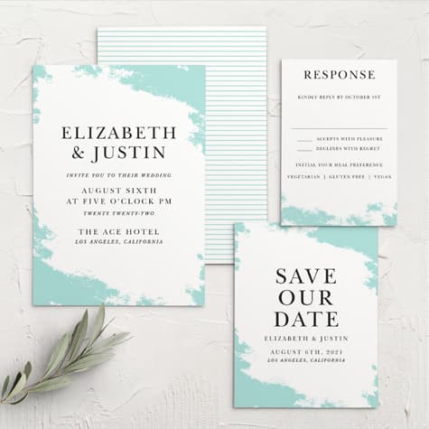 Something Blue Wedding Invitations by Basic Invite