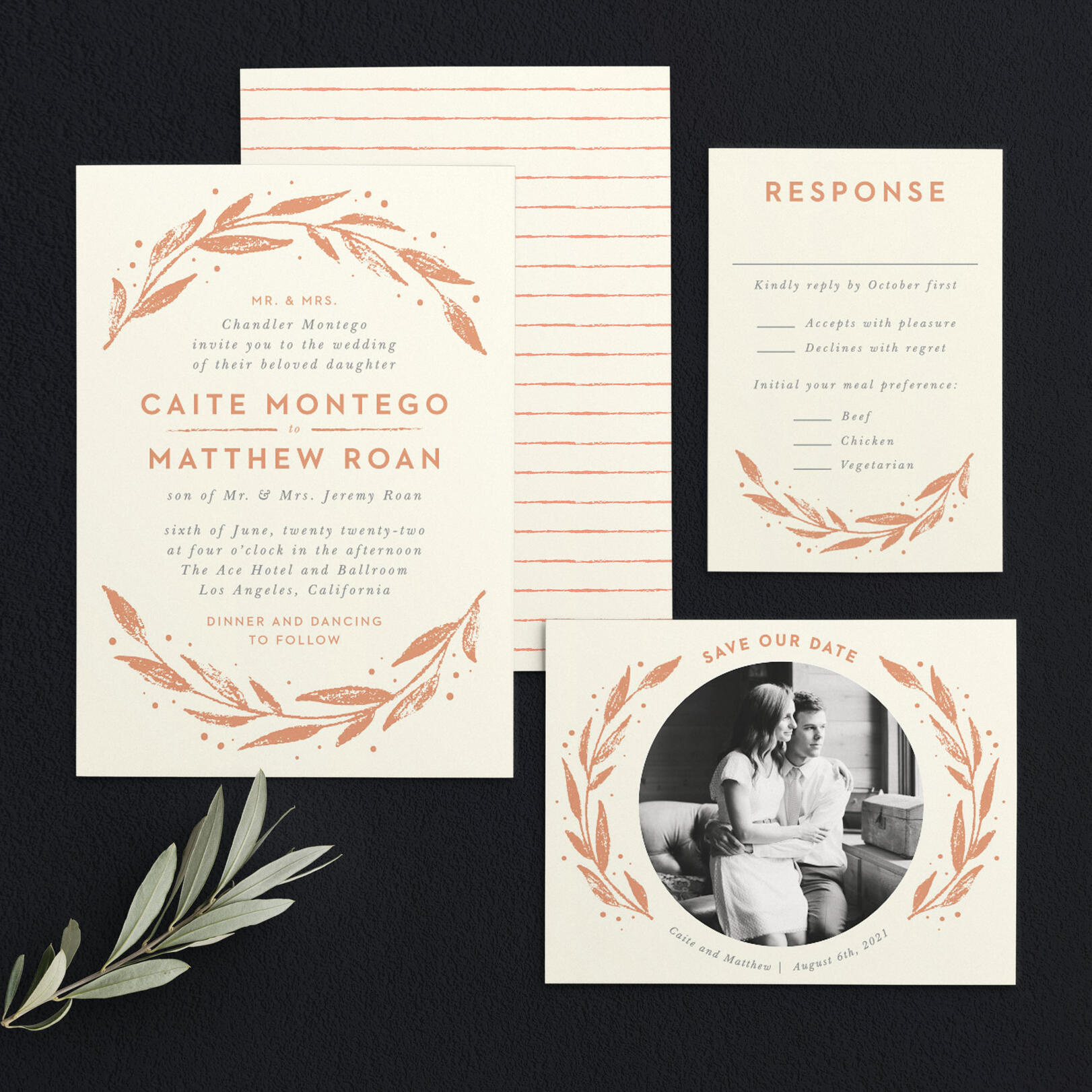 Rustic Branches Wedding Invitations by Basic Invite
