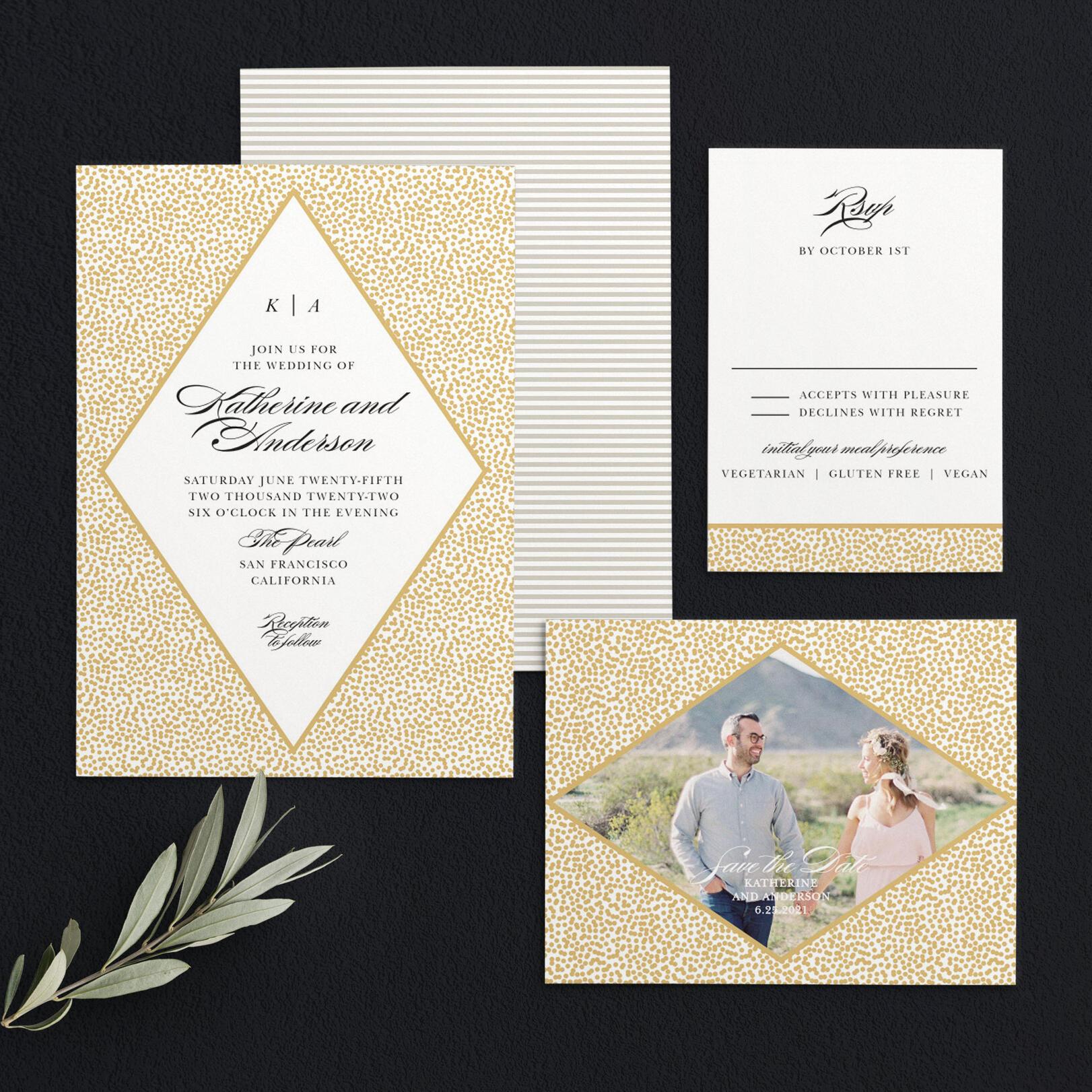 Pebble Beach Response Cards by Basic Invite