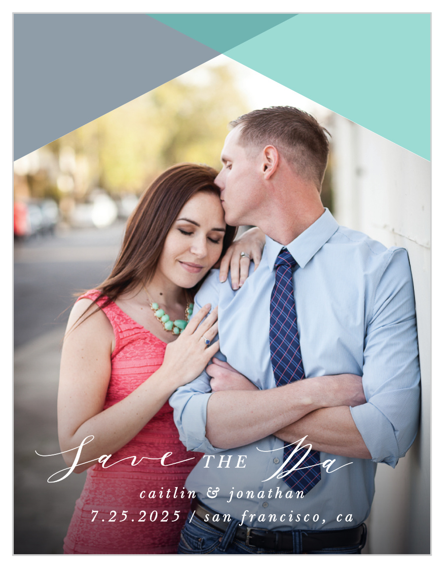 Geometric Apex Save the Date Magnets by Basic Invite