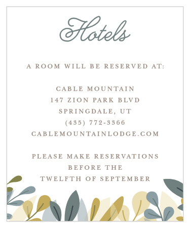 Forest Leaves Wedding Invitations by Basic Invite