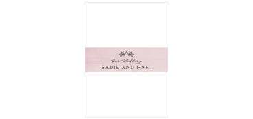 Watercolor Initials Wedding Invitations by Basic Invite