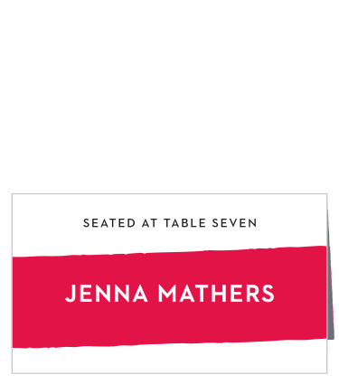 Torn Paper Wedding Menus by Basic Invite