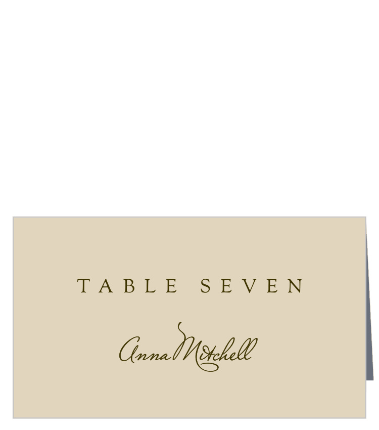 Charming Twig Place Cards by Basic Invite