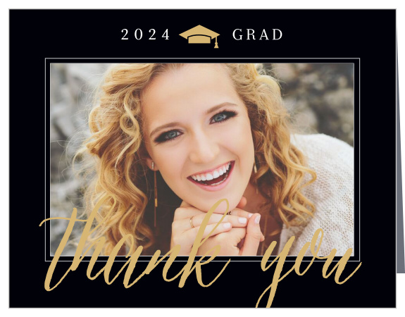 Classic Graduate Graduation Announcements by BasicInvite.com