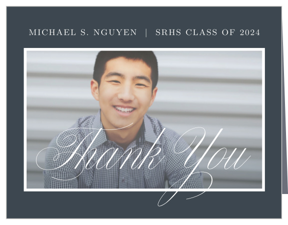Classic Border Graduation Announcements by BasicInvite.com
