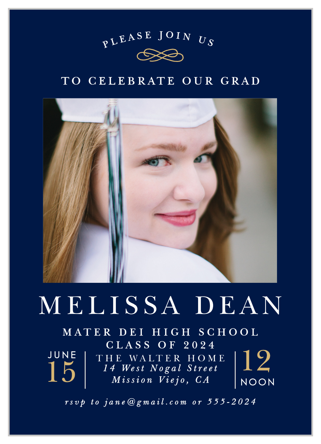 Classical Collegian Graduation Invitations by Basic Invite