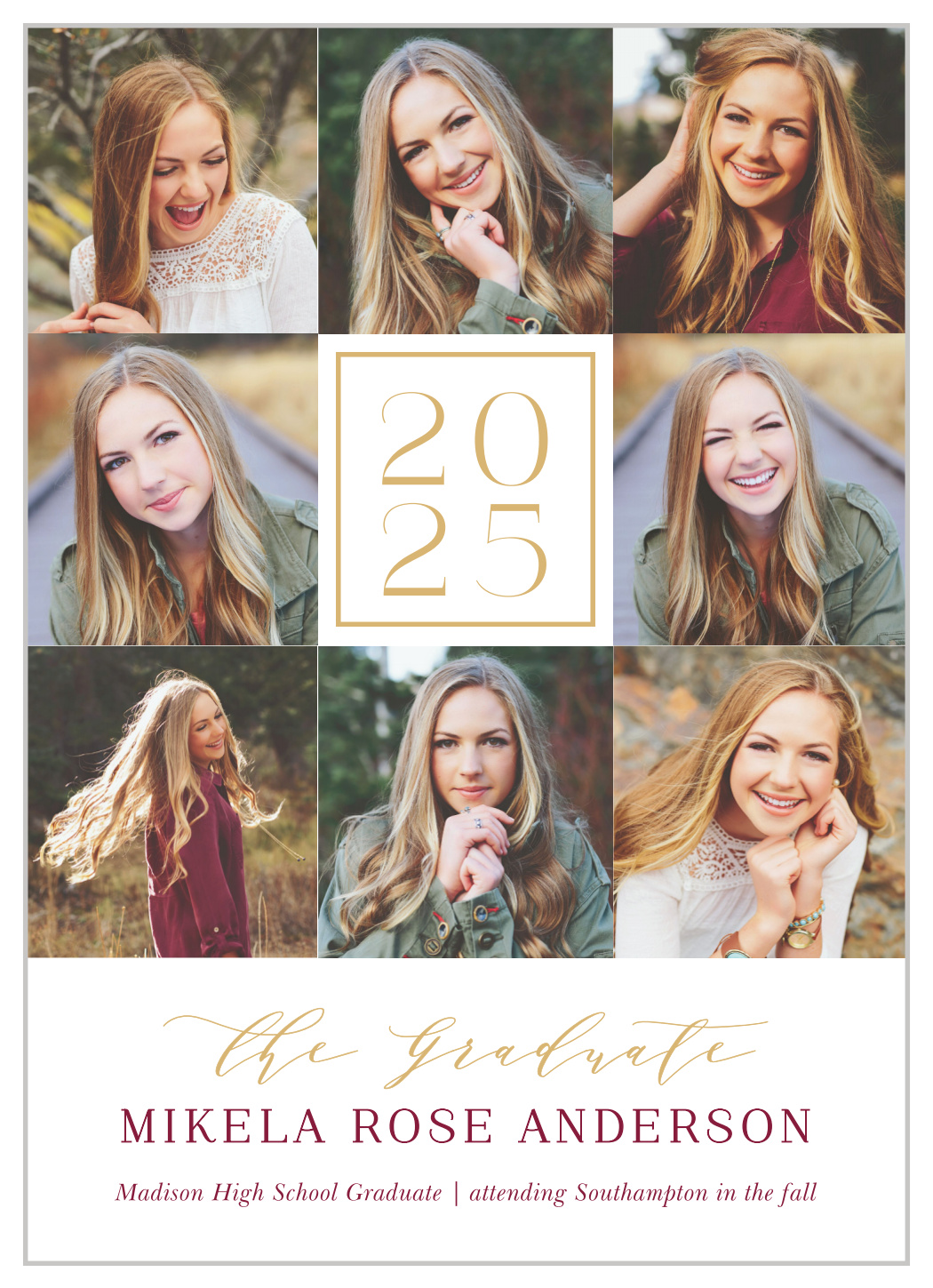 Framed Shots Graduation Announcements by Basic Invite